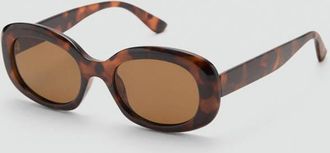 Mango Lunettes de soleil monture plastique chocolat - Femme - Taille unique - MANGO