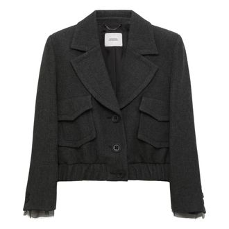 Dorothee Schumacher Layered Coolness Jacke - - Jackets - Damen - Schwarzk - L