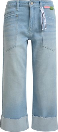 Smith & Soul Light Cropped Jeans mit Turn-Up-Saum