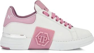 Philipp Plein Phantom Kick$ Sneakers mit Logo-Schild - Wei&szlig;