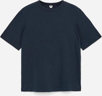Arket Lockeres Boucl&eacute;-T-Shirt -Blau