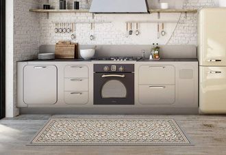 Vilber Gran Chef Tanger Vinylteppich, braun, 78x180x0.22 cm