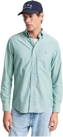 GANT Reg Classic Oxford Shirt Chemise, Vert Beurre, XXL Hommes