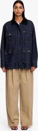 Arket Oversized-Jeansjacke -Blau