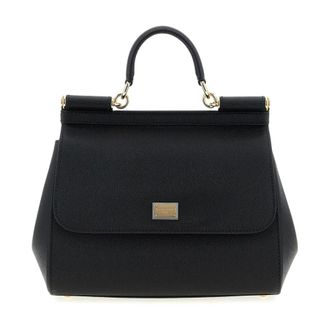 Dolce & Gabbana Sac Dauphine Top Handle - Femme - Sacs - Noir - Taille: ONE Size