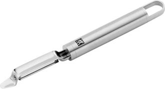 Zwilling Pro Pendelschäler, Länge: 21 cm, Rostfreier Edelstahl, Ergonomisch geformter Griff, Silber