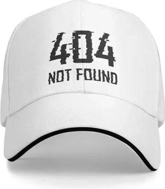 Generic Hiver Coton Chaud, Erreur personnalisée 404 Motivation Non trouvé Casquette de Baseball Femmes Hommes Respirable Ordinateur Geek Programmeur Papa Chap