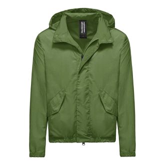 Bomboogie Homme, Vestes, Vert, Taille: XL Bomber Unie en Nylon Froiss&eacute;