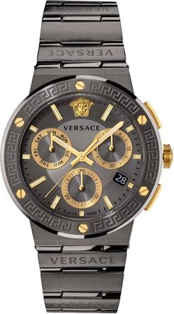 Versace Homme, Accessoires, Gris, Taille: ONE Size Montre Chronographe