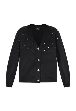 Faina Strickjacke Damen schwarz