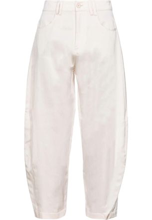 Pinko Damen Pollock Satin Baumwolle Viskose L&auml;ssige Hose, P97_Farbton Rosa, 50