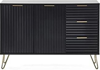 Julian Bowen Murano gro&szlig;es Sideboard, Mattschwarz, Holz, Einheitsgr&ouml;&szlig;e