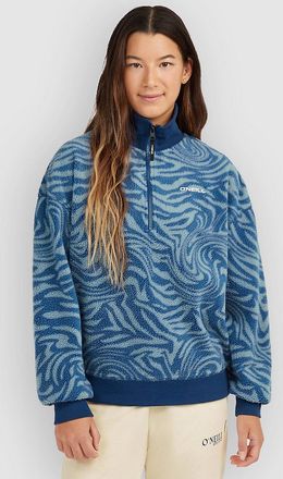 O'Neill Must-Have Half-Zip Fleece Pullover blue swirl zebra