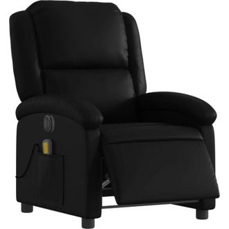vidaXL Massagesessel Elektrisch Schwarz Kunstleder - Vidaxl