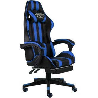 vidaXL Vidaxl - Chaise de jeu dans la similitude disponible en diff&eacute;rentes couleurs Couleur : Bleu et noir