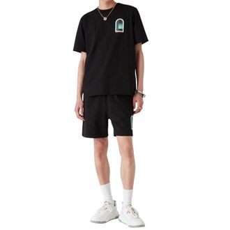 Casablanca Larche Design Schwarzes T-shirt