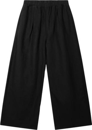 10 Days Femme, Pantalons, Noir, Taille: 38 FR Pantalon Fluide en Lin