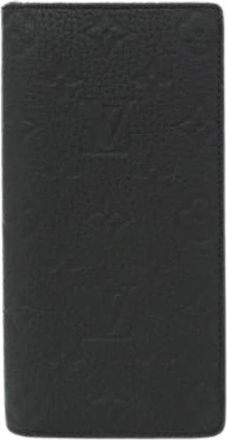 Louis Vuitton Portefeuille Long Bifold Louis Vuitton Taurillon Monogram Pre-owned - Homme - Pre-owned - Noir - Taille: ONE Size