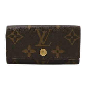 Louis Vuitton unisex, Pre-owned, Brun, Taille: ONE Size Porte-cl&eacute;s en toile Pre-owned