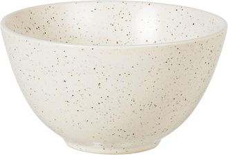 Broste Copenhagen Nordic Vanilla Schale aus Steingut, Unikat, sp&uuml;lmaschinenfest, mikrowellenfest, Ma&szlig;e: 15 x 8 cm, 14533418