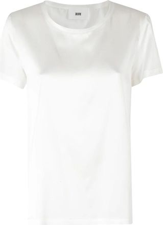 SOLOTRE Femme, Tops, Blanc, Taille: 38 FR Tshirt