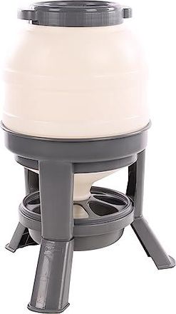 Flamingo FUTTERSPENDER FÜR HÜHNER MIT STANDFÜßEN MIVO 30 Liter