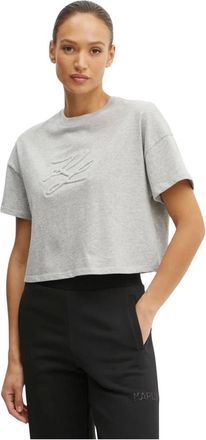 Karl Lagerfeld Damen, Oberteile, Grau, LGr&ouml;&szlig;e
