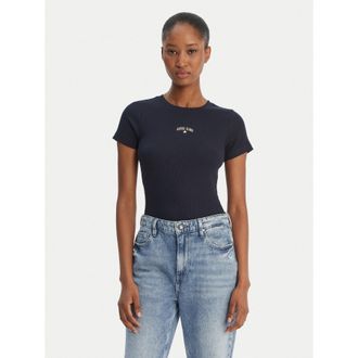 Guess T-Shirt W6GPZ3 KA0H1 Dunkelblau Slim Fit