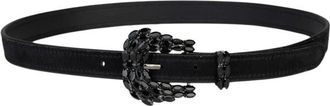 Alma En Pena G&uuml;rtel mit Print und Schmuckschlie&szlig;e - - Accessories - Damen - Schwarzk - S
