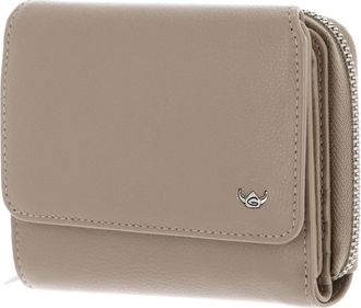 Golden Head Madrid RFID Protect Zipped Billfold Coin Wallet Taupe