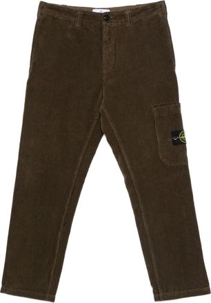 Stone Island Hose aus Cord - Grün