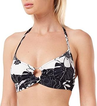 Dagi Fashion, Wide Triangle Bikini Top Haut, Noir/Blanc, 44 Femme