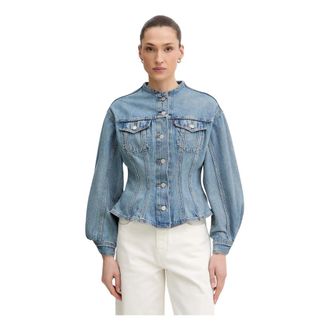 Levi's Sculpted Trucker Jacket - - Jackets - Damen - Blau - S