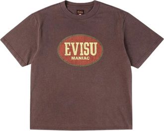Evisu Homme, Tops, Brun, Taille: XL Maniac SS Tee