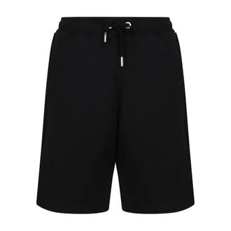 Ami Shorts Noirs &agrave; Motif Monogramme - Homme - Shorts - Noir - Taille: S