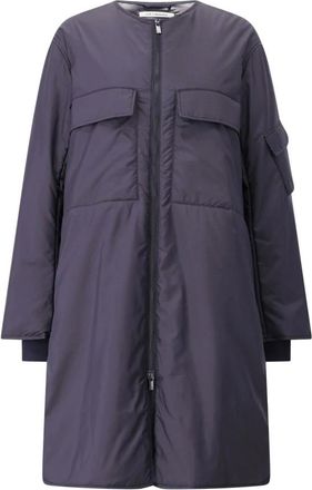 Lareida Femme, Manteaux, Bleu, Taille: 40 FR Manteau Grayson avec Col Rond