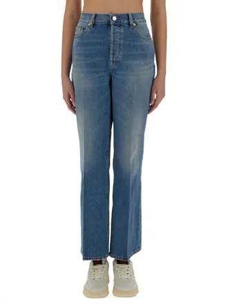 Gucci Pure Cotton Denim Jeans - Blue