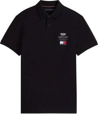 Tommy Hilfiger Polo droit Cadillac Formula 1 Team &agrave; logo en coton m&eacute;lang&eacute;