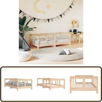 vidaXL Cadre de lit pour enfant 70x140 cm bois de pin massif - Lit Bébé - Lit Enfant - Bois De Pin - Meuble Enfant - Chambre Denfant