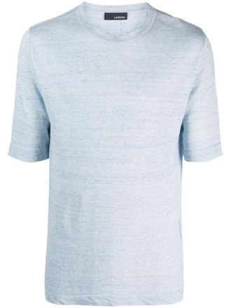 Lardini t-shirt en maille fine - Bleu
