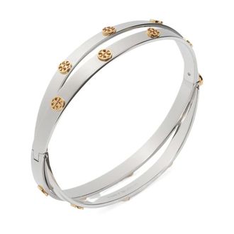 Tory Burch Bracelet Double Icon - Femme - Accessoires - Gris - Taille: ONE Size