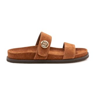 Tory Burch Femme, Chaussures, Brun, Taille: 39 EU Romy Sport Slide
