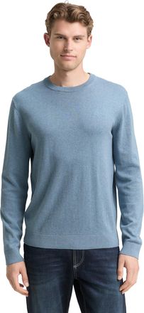 Tom Tailor Herren 1039810 Pullover, 39094 - Faded Blue Melange, L EU