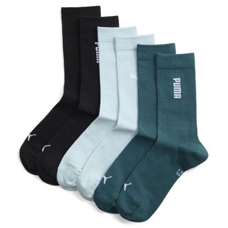 Puma Lot de 3 paires de chaussettes mi-hautes PUMA Unisexe, Accessoires, Vert, 35-38