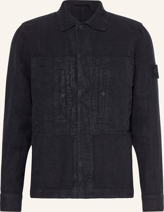 Stone Island Leinenjacke Gost blau