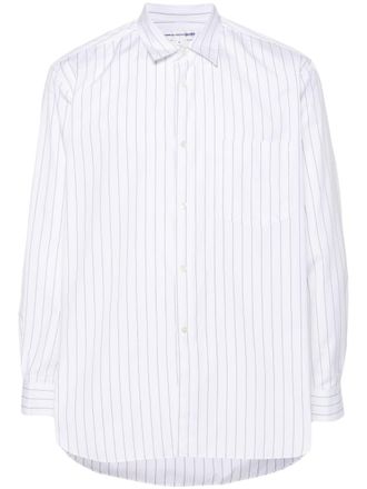 Comme Des Gar&ccedil;ons chemise en coton &agrave; rayures - Tons neutres