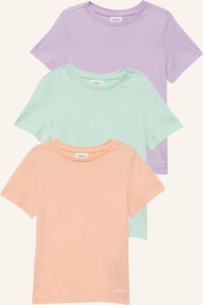 s.Oliver S.Oliver Red 3er-Pack T-Shirts blau