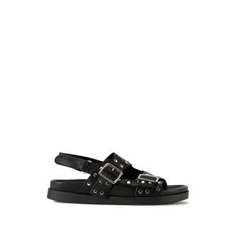 Saison 1865 Sandales Chunky en cuir de vachette
