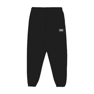 PROPAGANDA Homme, Pantalons, Noir, Taille: S Pantalon en Coton avec Broderie Logo