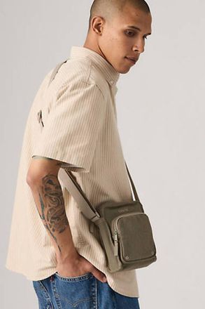 Levi's Kleine Crossbody Tasche mit Rei&szlig;verschluss - Herren - Khaki / Khaki